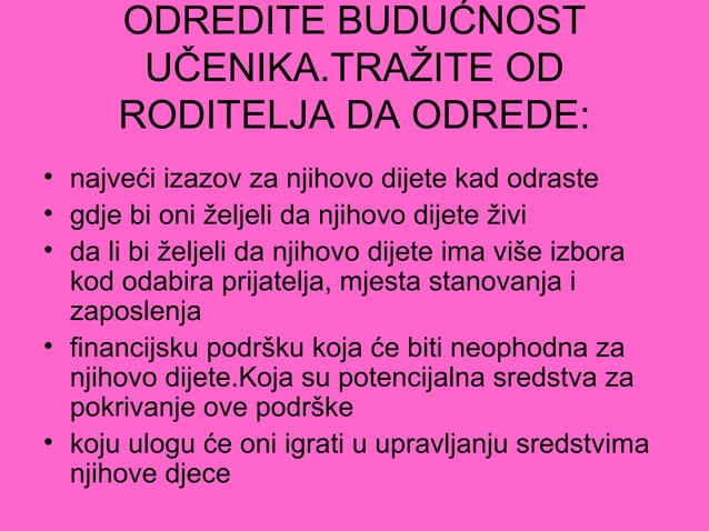 UKLJUČIVANJE RODITELJA U OBRAZOVNI PROCES | PPT