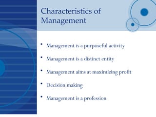 Management- Definition and Function presentation | PPTX