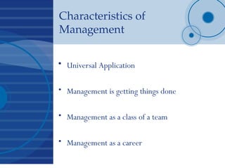Management- Definition and Function presentation | PPTX