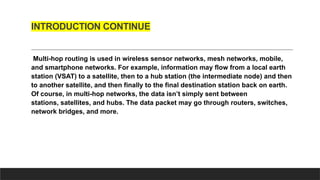 SINGLE HOP AND MULTI HOP WIRELESS SENSOR NETWORK | PPTX