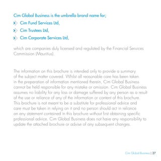 Cim Brochure Mauritius | PDF