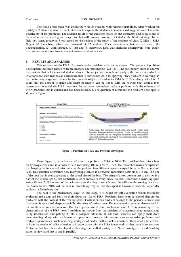 Row Sport Context in PISA Like Mathematics Problem | PDF | Educational Assessment | Education