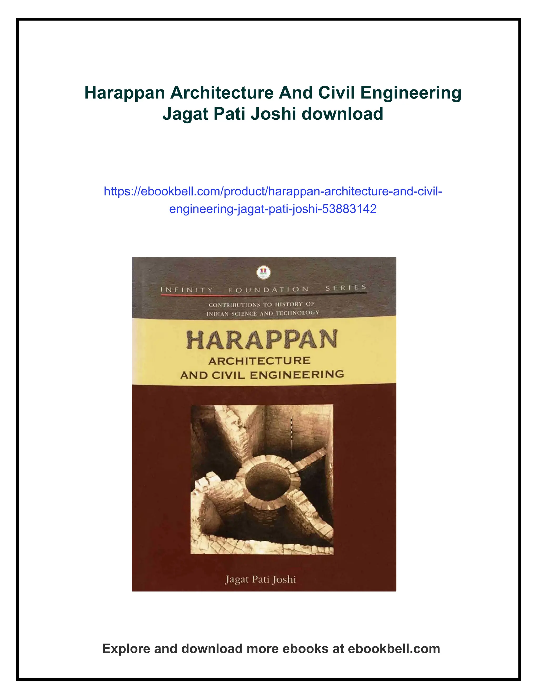 Harappan Architecture And Civil Engineering Jagat Pati Joshi | PDF