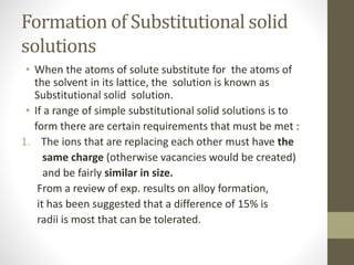 solid solutions | PPTX