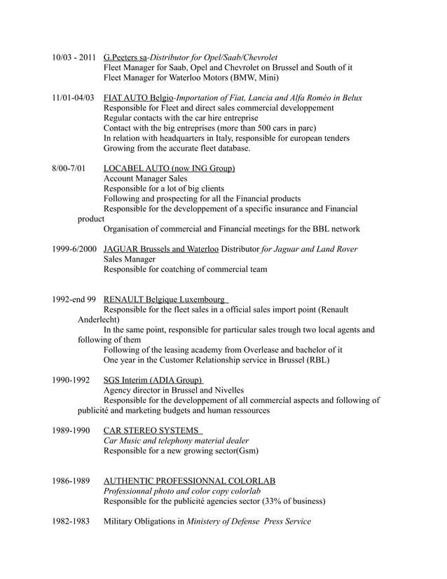 Danny Vermylen CV 12-2014 | PDF