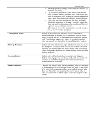 Recycled Paper Lesson | DOC