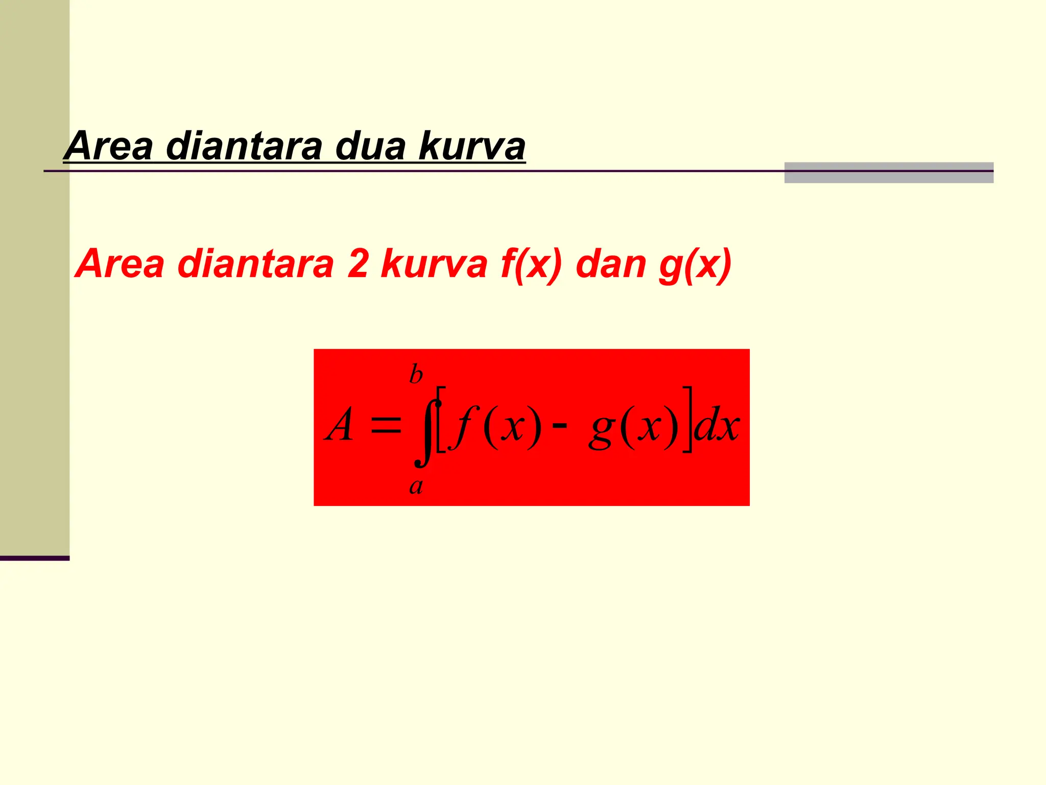 integral (anti turunan) untuk kalkulus I | PPT