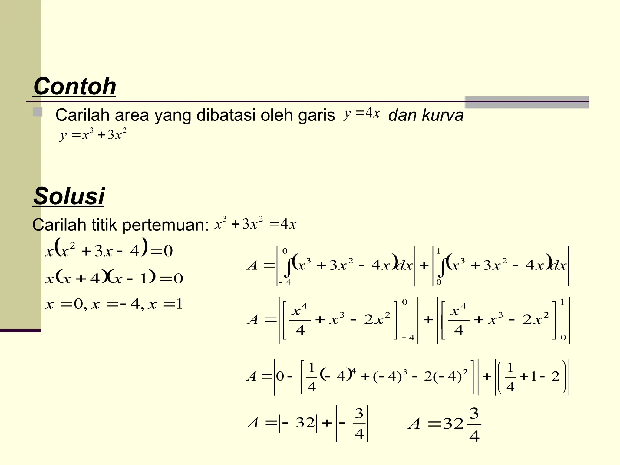 integral (anti turunan) untuk kalkulus I | PPT