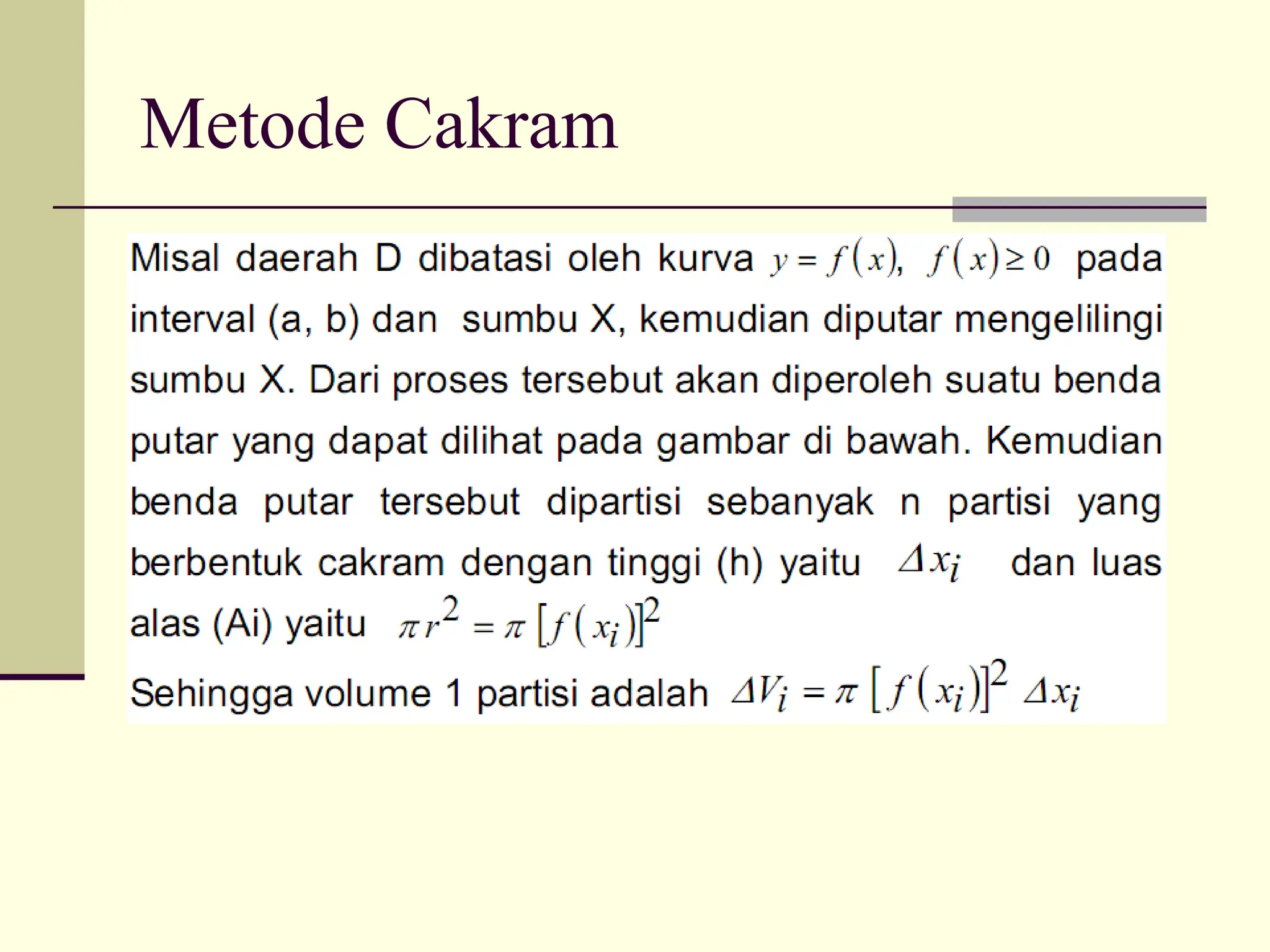 integral (anti turunan) untuk kalkulus I | PPT