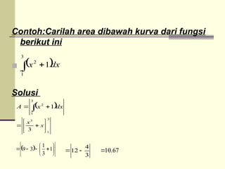integral (anti turunan) untuk kalkulus I | PPT
