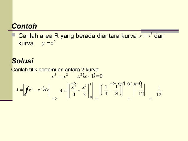 integral (anti turunan) untuk kalkulus I | PPT