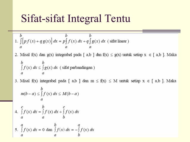 integral (anti turunan) untuk kalkulus I | PPT