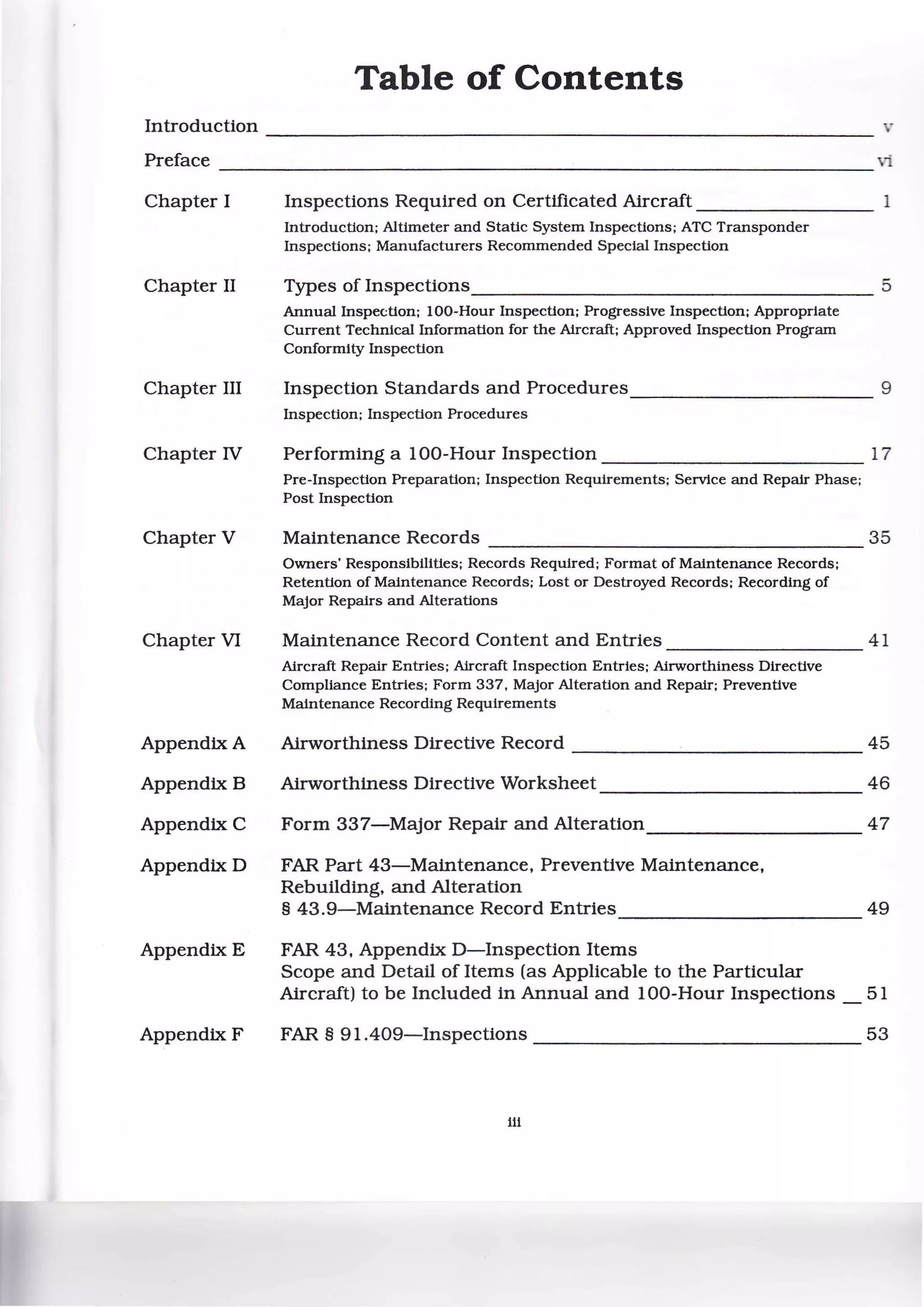 Aircraft Inspection and Maintenance Records | PDF