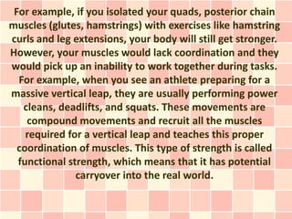 Compound and Isolation Exercises | PPTX