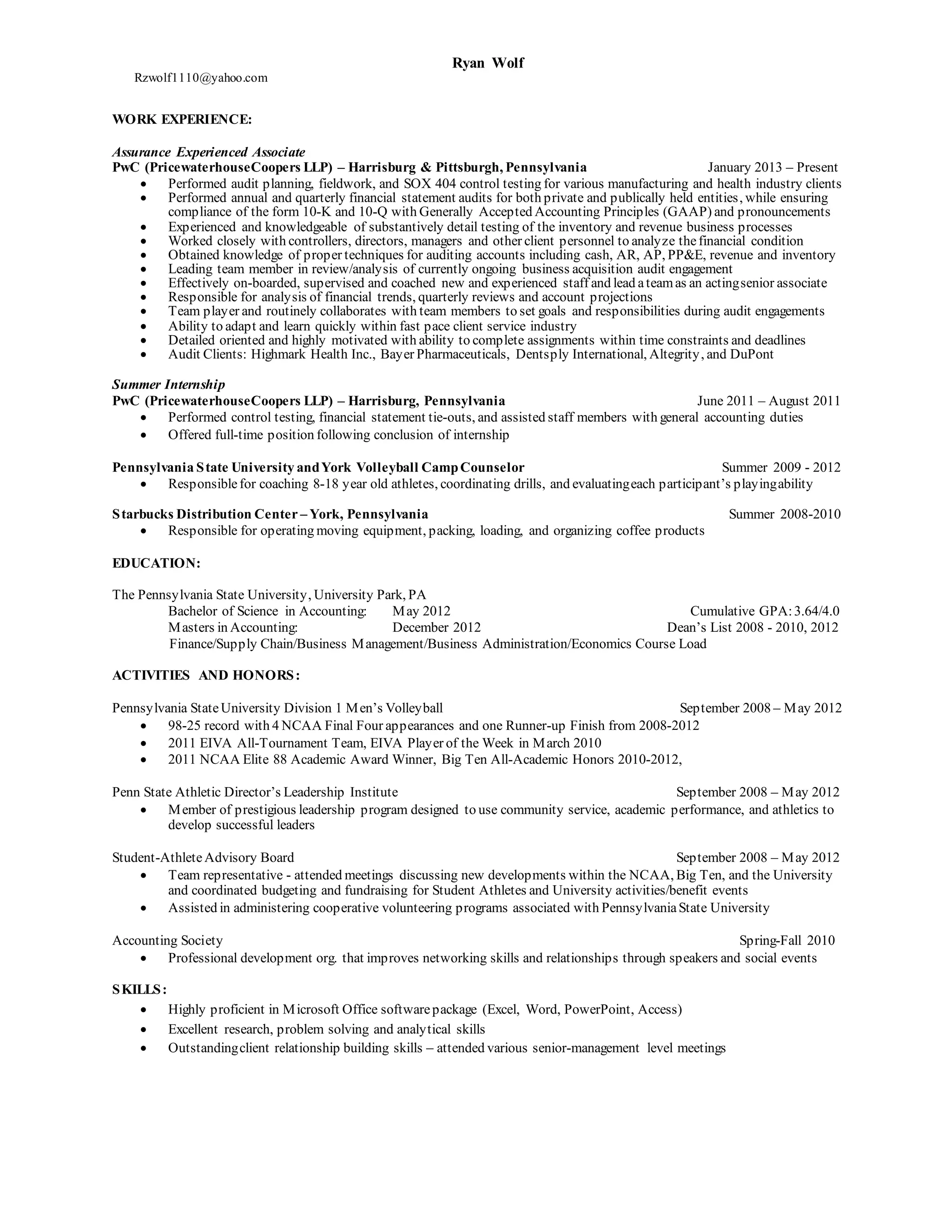 Resume - LinkedIn | DOCX | Resume Writing and Advice | Job Search