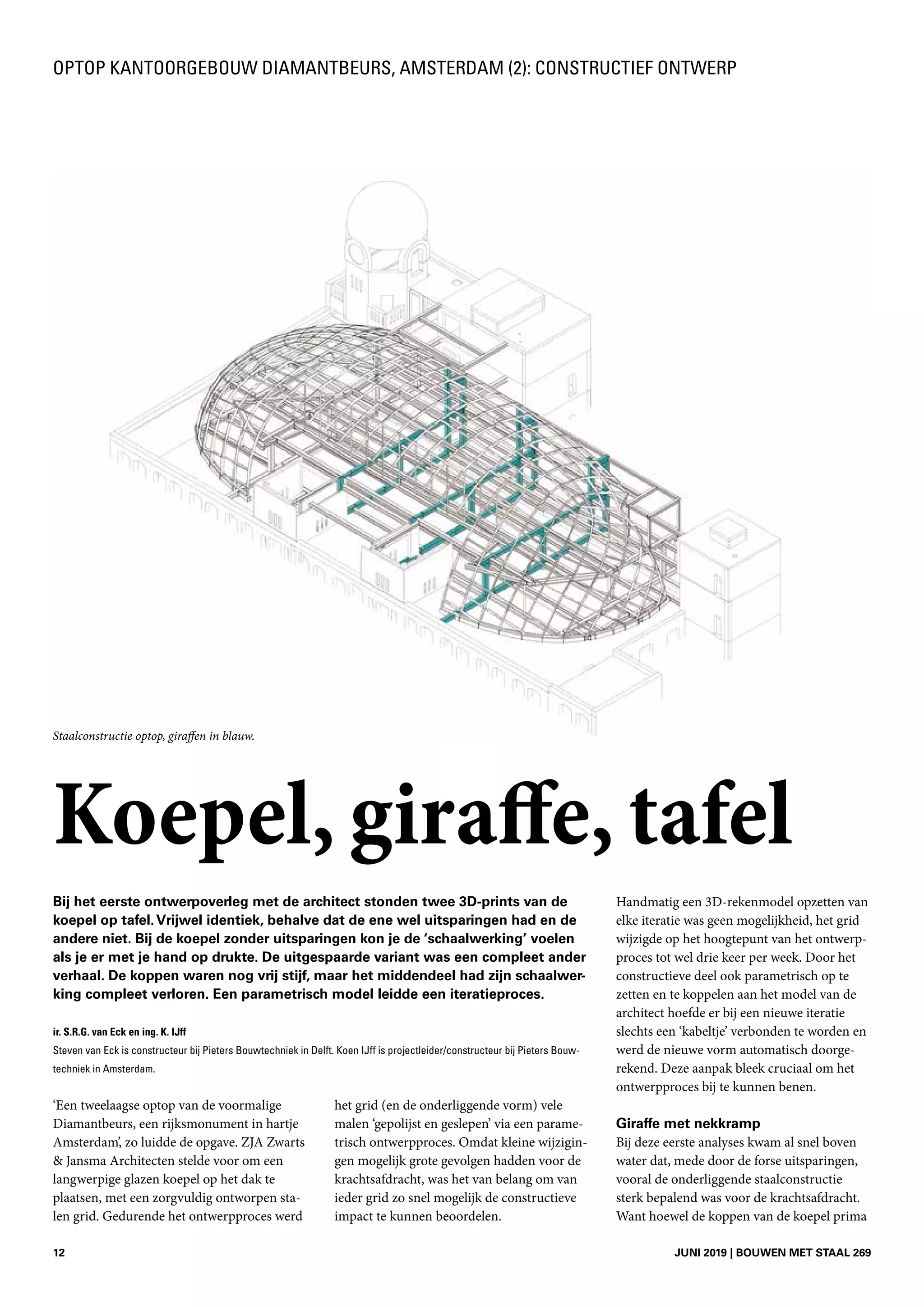 Vakblad Bouwen met Staal 269 - Optop kantoorgebouw Diamantbeurs A'dam 2 ...
