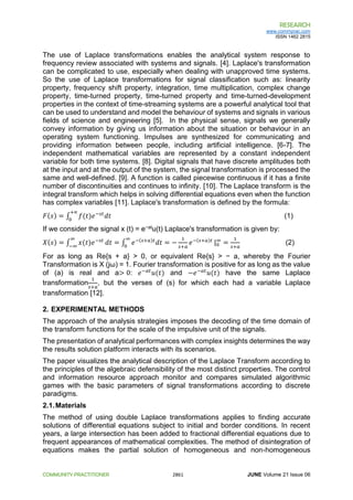 THE PROPERTIES OF CLASSIFYING SIGNALS IN CONTINUOUS TIME AND DISCRETE USING THE MATHEMATICAL ...