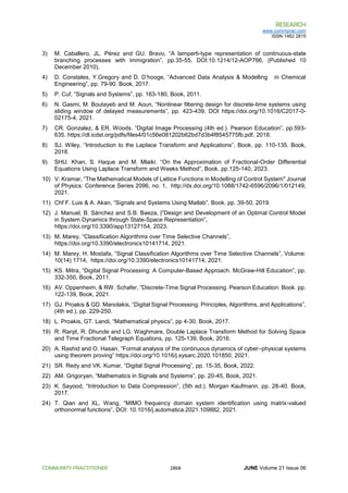 THE PROPERTIES OF CLASSIFYING SIGNALS IN CONTINUOUS TIME AND DISCRETE ...