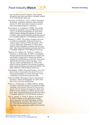 EBSCO Enology & Viticulture | PDF