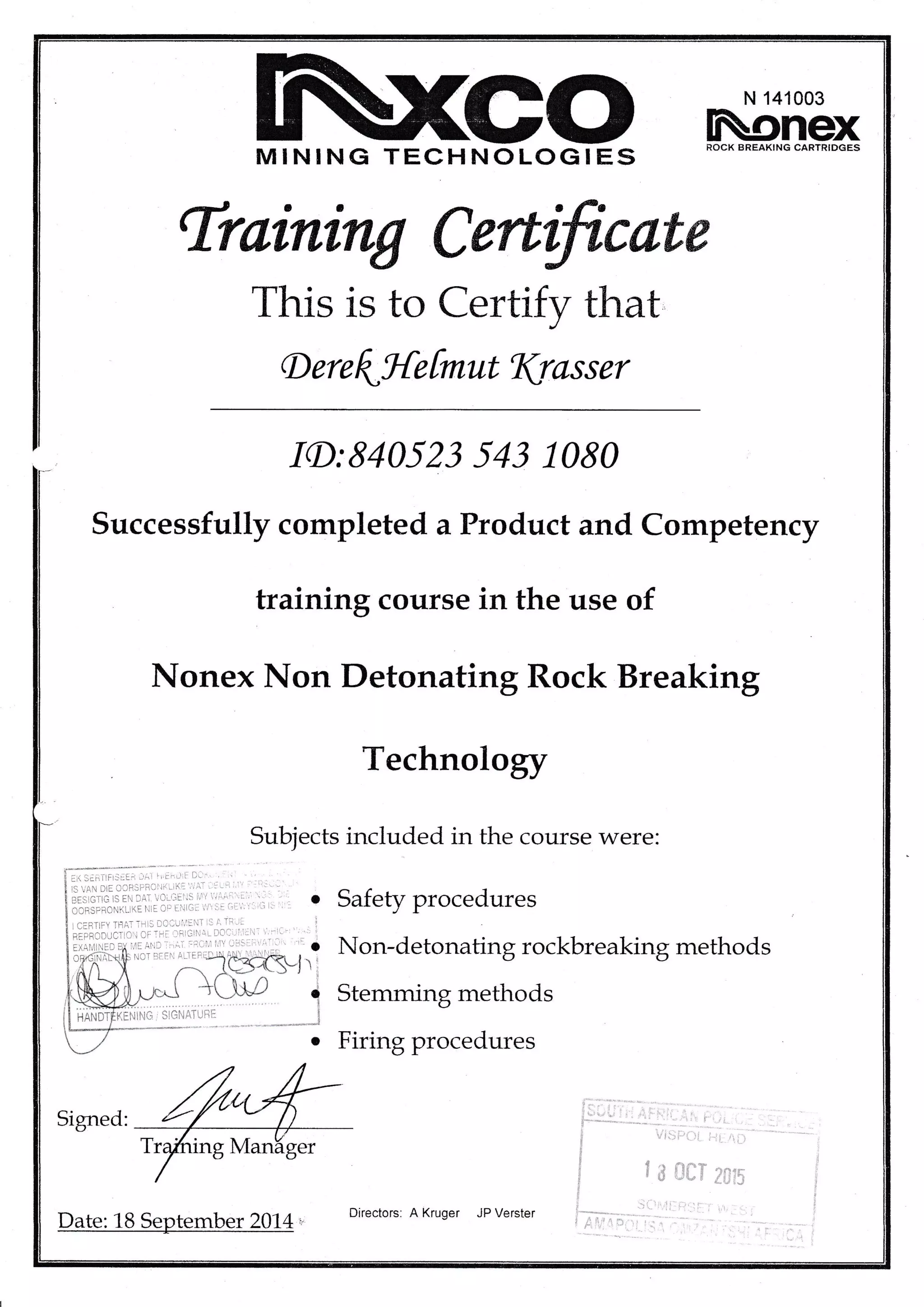 Certified Nonex | PDF