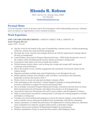 RhondaRRobsonResume | PDF