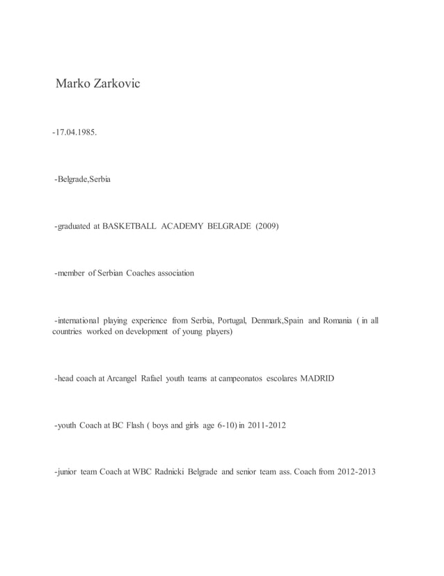 Marko Zarkovic | PDF