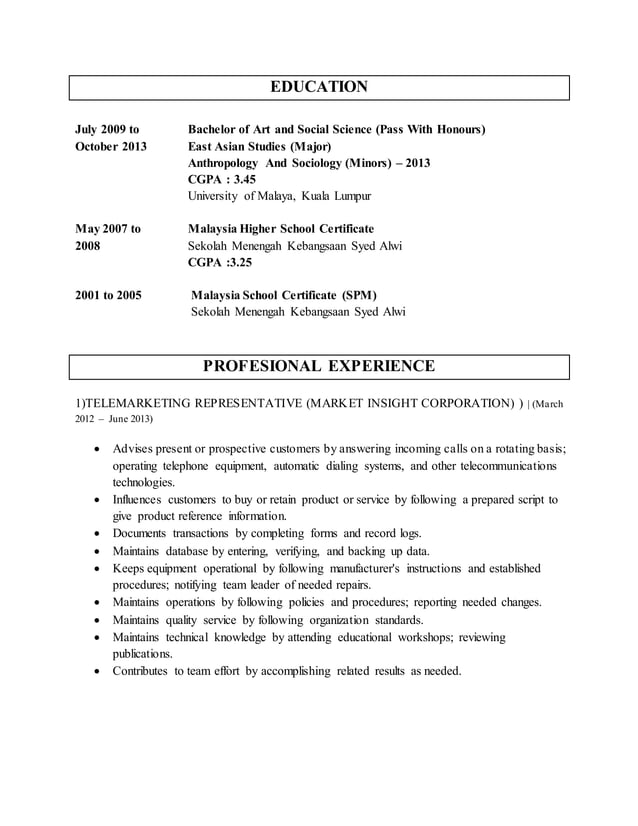 Resume Shazeera (2016) | PDF