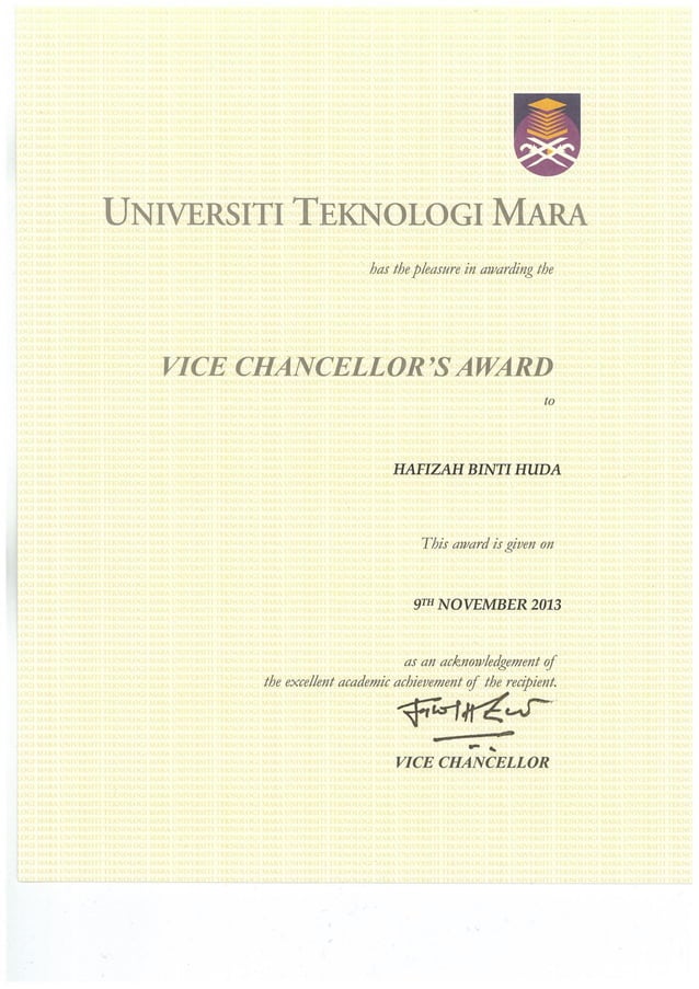 VICE CHANCELLOR AWARD | PDF