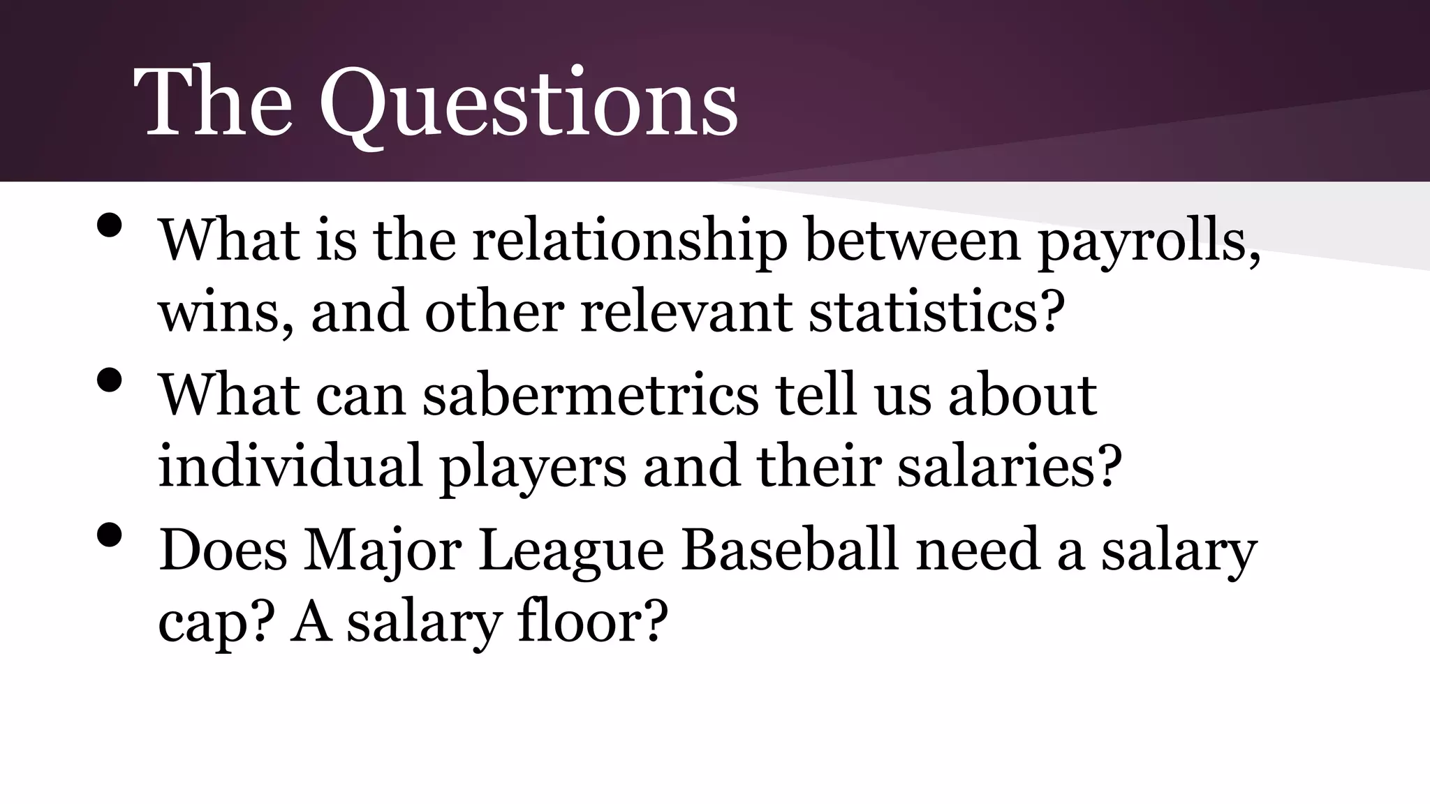 MLB Analytics Presentation Final | PPTX