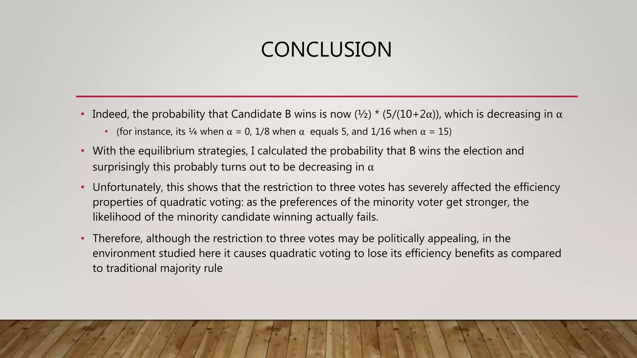 Constrained Quadratic Voting | PPT