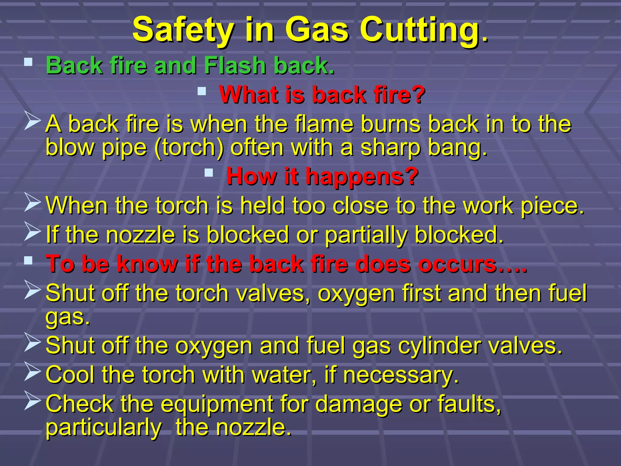 Safety In Gas Cutting. | PPT