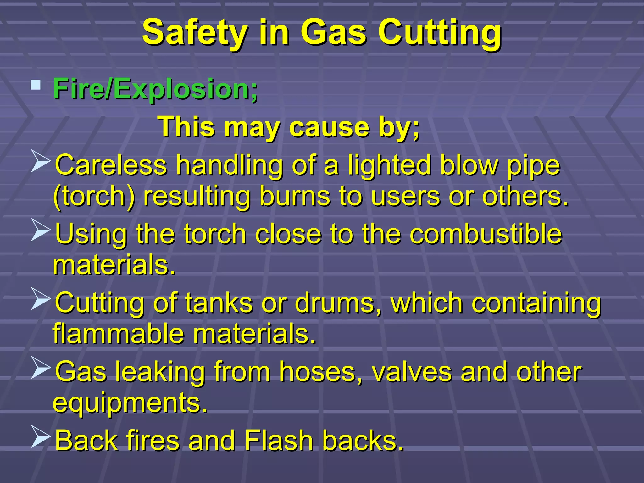 Safety In Gas Cutting. | PPT