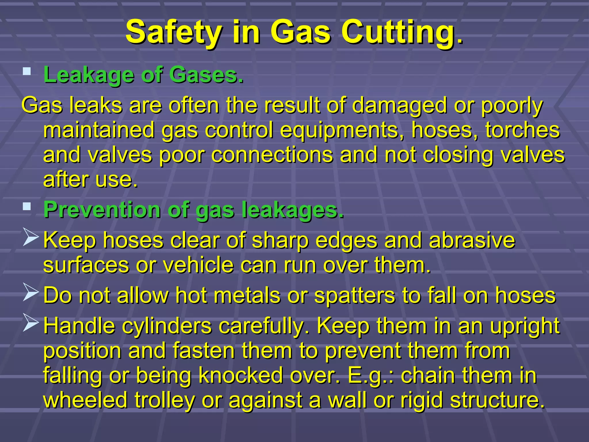Safety In Gas Cutting. | PPT