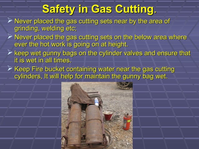 Safety In Gas Cutting. | PPT | First Aid | Injuries