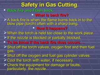 Safety In Gas Cutting. | PPT