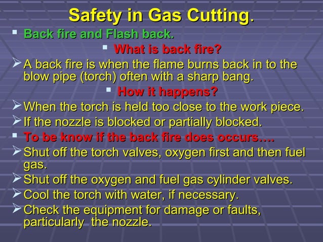 Safety In Gas Cutting. | PPT | First Aid | Injuries