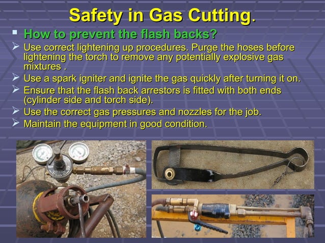 Safety In Gas Cutting. | PPT | First Aid | Injuries