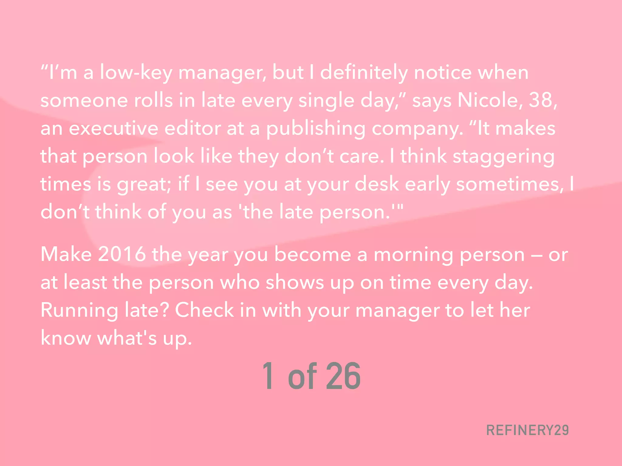 26 Bad Workplace Habits to Kick in 2016 by Anna Refinery29 | PPT