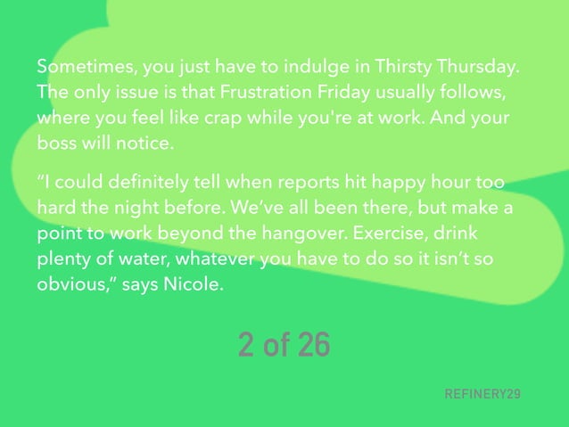 26 Bad Workplace Habits to Kick in 2016 by Anna Refinery29 | PPT