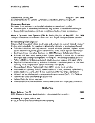 DamonLacovicresume122016noADDNew | PDF