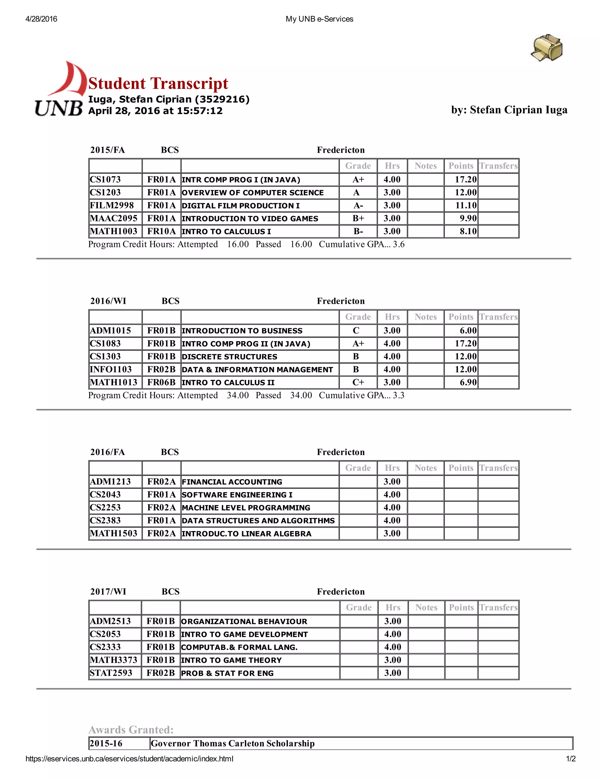 StefanIuga_Transcript | PDF