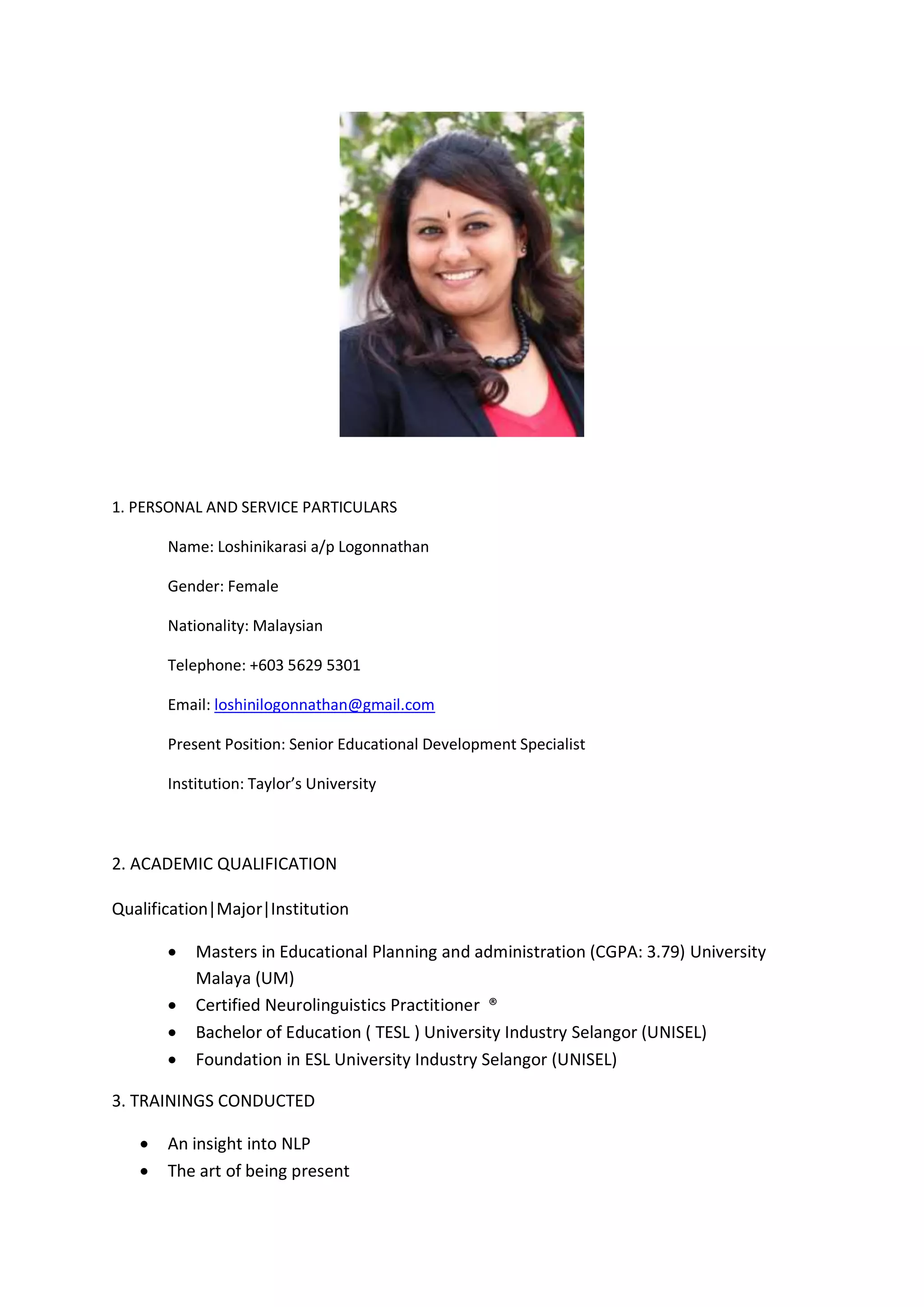 loshini logonnathan-trainers portfolio (1) | PDF