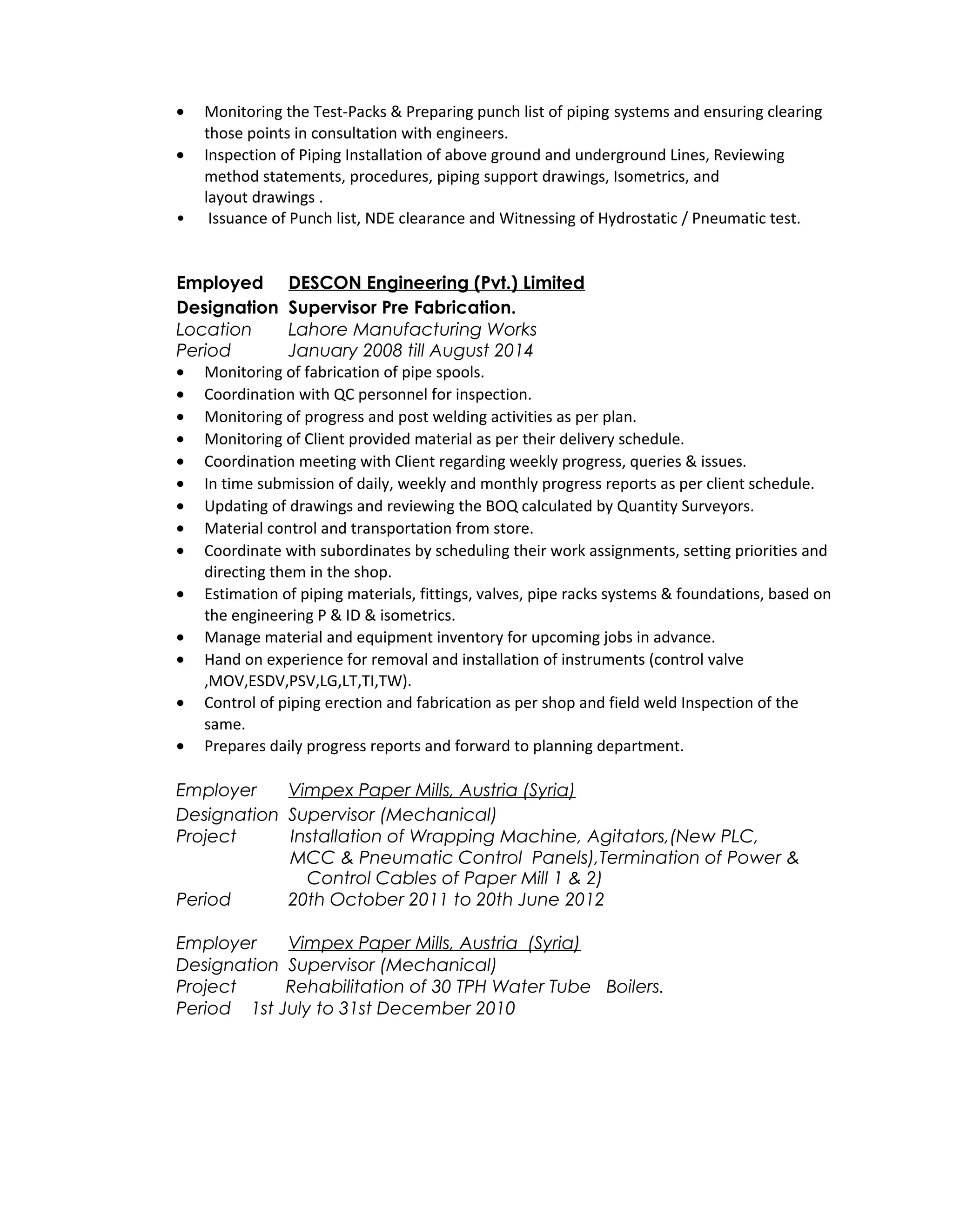 Saqib Shahzad CV updated | DOC