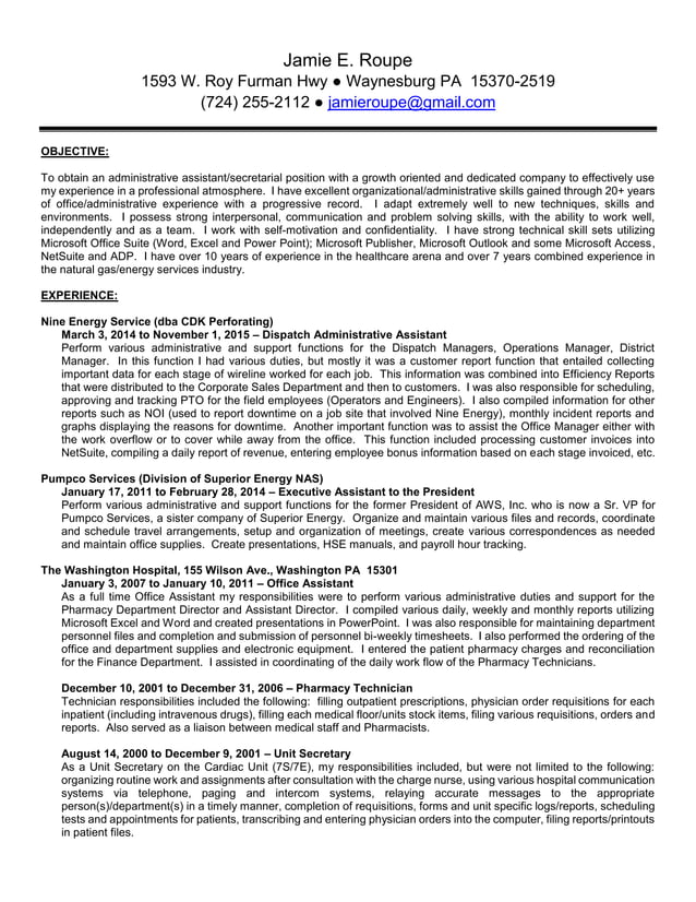 Resume of Jamie Roupe | PDF