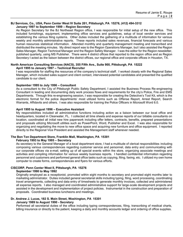 Resume of Jamie Roupe | PDF
