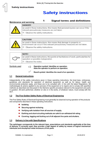 Training Course NX-Air Intro & Safety | PDF