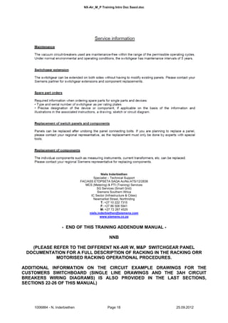 Training Course NX-Air Intro & Safety | PDF