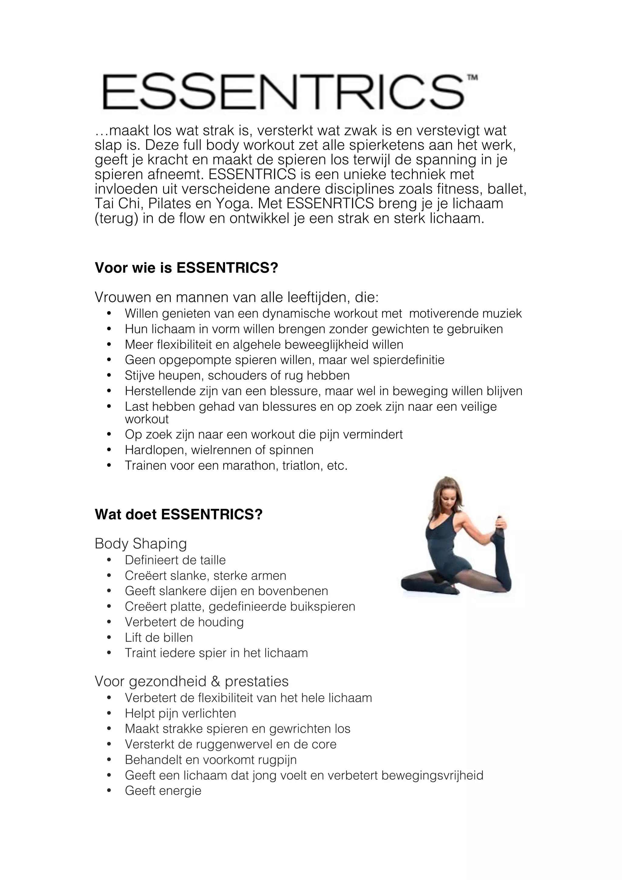 Essentrics flyer | PDF