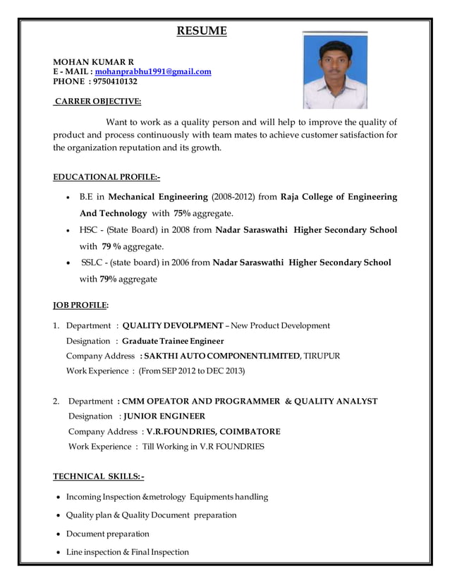 Resume (1) | DOCX | Careers