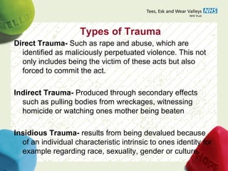 Trauma Training 19 March Nottingham YOT | PPT